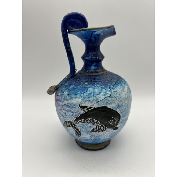 Handmade | Accents | Greek Handcrafted Pottery Oinochoe Jug Ewer Vessel ...